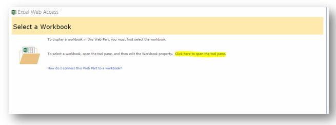 Editing An Excel File Using Excel Web Access Web Part